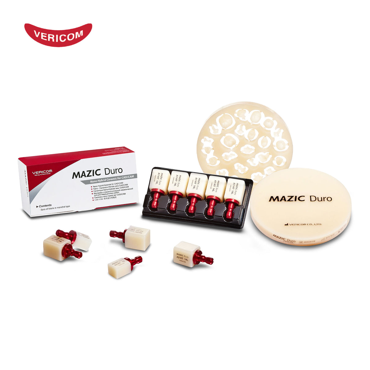 [Vericom Duro]_Nano Hybrid Ceramic for CAD/CAM_(Compatible with CEREC ...